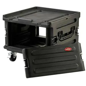 SKB Roto-Molded 6U Expansion Front & Back Steel Rails Rack Case with ...