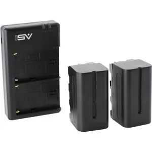 Smith-Victor 2x NP-F750 7.4V 4400 mAh Lithium-Ion Battery and Dual ...