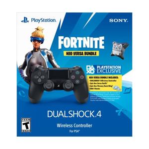 Dualshock 4 Fortnite Neo Versa Wireless Controller Bundle - Black
