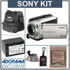 Sony DCR-SR47 60GB HDD Handycam Camcorder Kit, - Silver - with spare ...