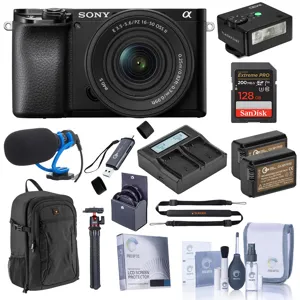 Sony Alpha a6100 Mirrorless Camera with 16-50mm f/3.5-5.6 Lens ...