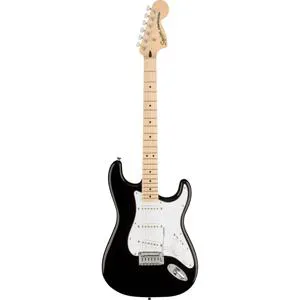 Squier Affinity Series Stratocaster Electric Guitar, Maple, Black ...