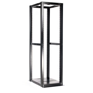 StarTech 42U Adjustable 4 Post Open Server Equipment Rack Cabinet ...