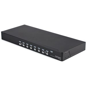 StarTech 8 Port 1U Rackmount USB KVM Switch with OSD and Cables SV831DUSBUK