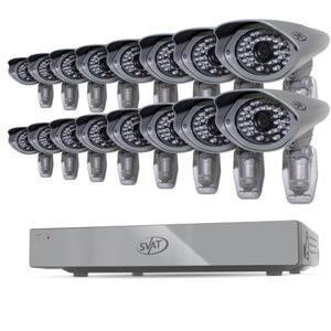 SVAT Electronics PRO 16CH H.264 1TB Smart Security DVR with 16 Outdoor ...