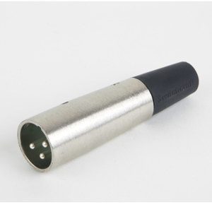 Switchcraft 3-Pin XLRM Cable Mount Connector, Small Flex, Silver Pins ...