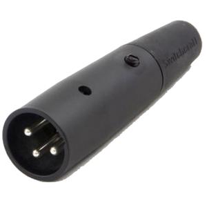 Switchcraft 7-Pin XLR Male Cable Mount Connector, Gold Pins / Black