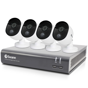 Swann Full HD 8-Channel 1TB DVR Security System with 4x Cameras