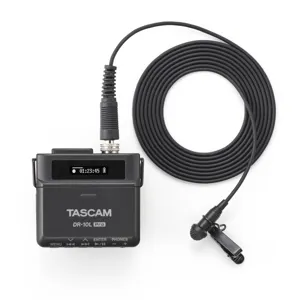 Tascam DR-10L Pro 32-Bit Float Digital Audio Recorder with Lavalier Mic ...