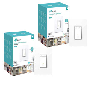 TP-Link 2 pack HS220 Kasa Smart Wi-Fi Dimmer Light Switch - Adorama