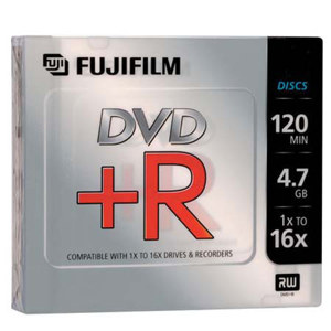 Fujifilm DVD+R, 120 Minute, 4.7 GB, 16x, 3 Disc Pack - Adorama