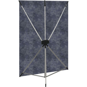 Westcott 5 x 7' Slate X-Drop Backdrop Kit, with X-Drop Stand and Travel ...
