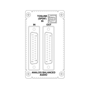 Wohler 8-Channel Analog I/O + Toslink Card for Audio/Video Workstation