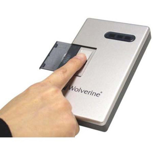 Wolverine Fingerprint Secure, 80GB Portable External Hard Drive ...