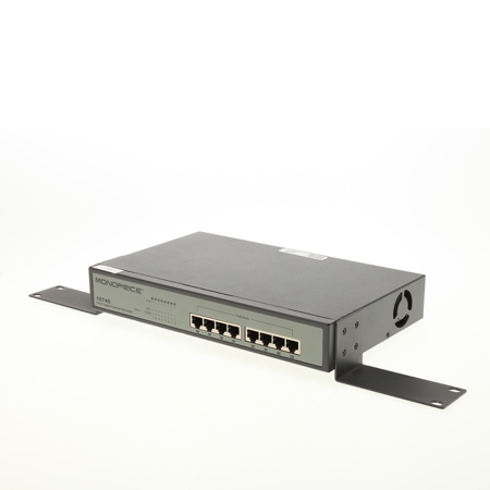 Used Monoprice 8 Port 10/100/1000M PoE Switch/ 8 Port PoE/ 802.3af ...