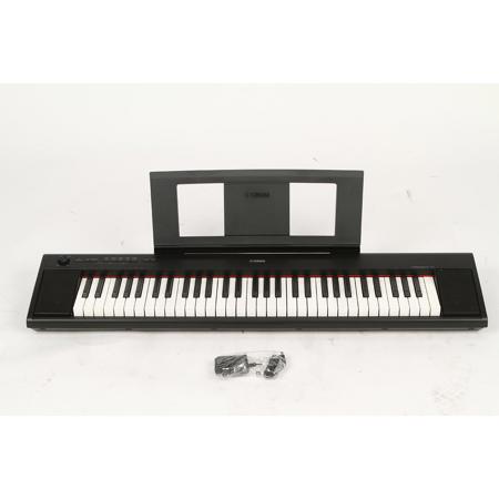Used Yamaha NP-12 Piaggero Portable 61 Key Piano-Style Keyboard - Black SKU#1450804 NP12B