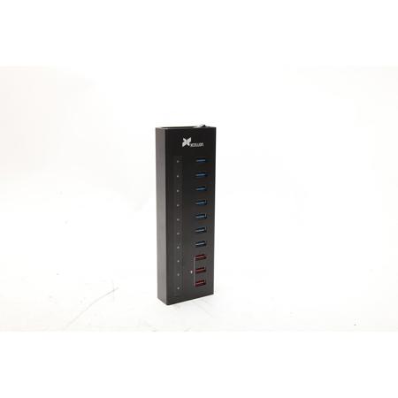 Used Xcellon 10-Port Powered USB 3.0 Slim Aluminum Hub - SKU#1542526
