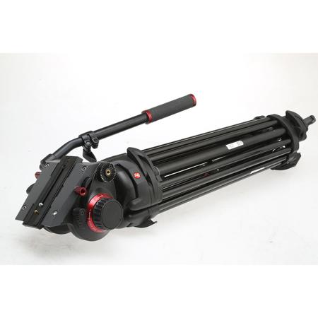 Used Manfrotto 504HD VD Fluid Video Head with 546B Aluminum Tripod Legs ...