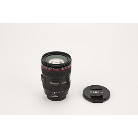 Used Canon EF 24-105mm f/4L IS USM AutoFocus Wide Angle Telephoto Zoom Lens - U.S.A. Warranty ...