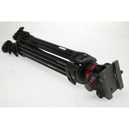 Used Manfrotto 546B 3-Section Aluminum Tripod with MVH502A Pro Video ...