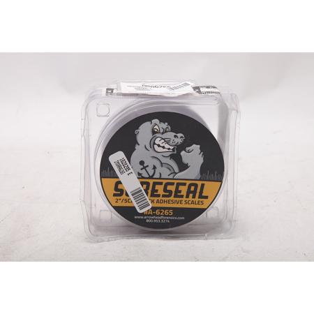 Used Arrowhead Forensics 2" SureSeal Adhesive Photo Scales, Black, 200 ...