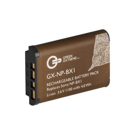 Used Green Extreme NP-BX1 Lithium-Ion Battery Pack (3.6V 1100mAh) GX-NP-BX1