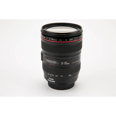 Used Canon EF 24-105mm f/4L IS USM Autofocus Wide Angle Telephoto Zoom Lens 0344B002