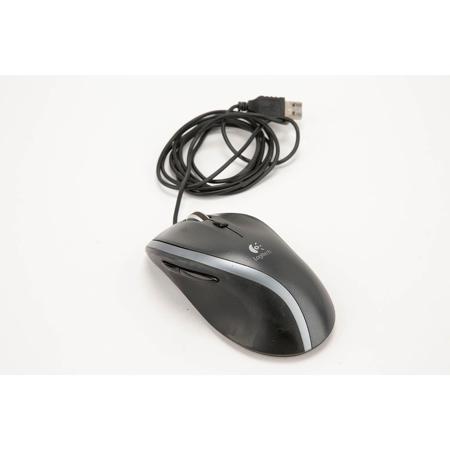 Used Logitech M500 Corded Laser Mouse, USB, Black/Grey - Adorama