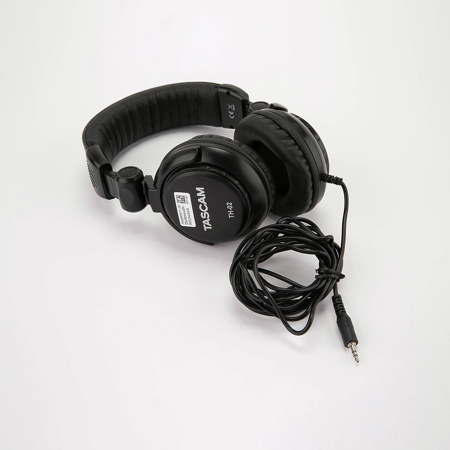 Used Tascam TH-02 Multi-Use Studio Grade Headphones - Black SKU#1658707