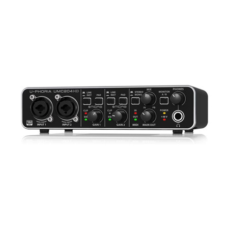 Used Behringer U-Phoria UMC204HD Audiophile 4x4 USB Audio/MIDI ...