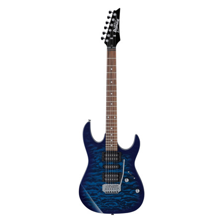 Used Ibanez GIO Series GRX70QA Electric Guitar - Transparent Blue Burst ...