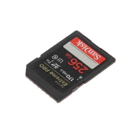Used SanDisk Extreme PRO 256GB UHS-I Class 10 U3 V30 SDXC Memory Card - SKU#1677211