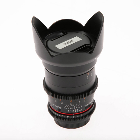 Used Rokinon 35mm T1.5 Cine DS Wide-Angle Lens for Canon EF Mount DS35M-C