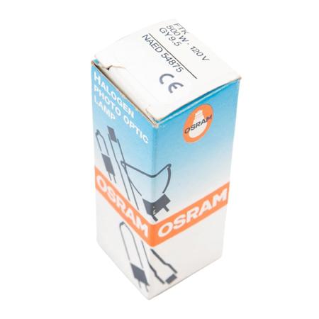 Used OSRAM HALOGEN PHOTO OPTIC LAMP 500W 120V NAED 54875 - Adorama