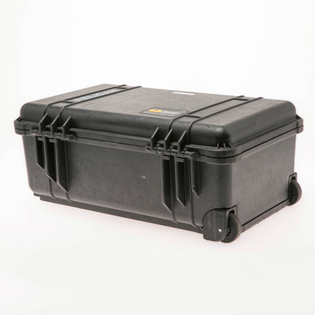 Used Pelican 1510 On Watertight Hard Case with Padded Dividers & Wheels ...