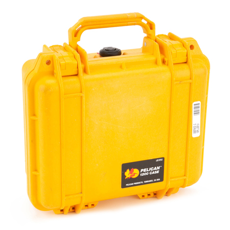 Used Pelican 1200 Hard Case - Yellow, NO FOAM - SKU#1697415 1200-001-240