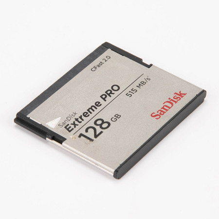 Used SanDisk 128GB ExtremePRO CFast 2.0 Memory Card, 515MB/s Read, 440MB/s Write SDCFSP-128G-A46B