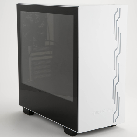 Used iBUYPOWER Snowblind S Mid Tower Case - White SKU#1720621