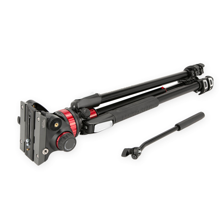 Used Manfrotto MVH502AH Fluid Video Head with MT055XPRO3 Aluminum 3 ...