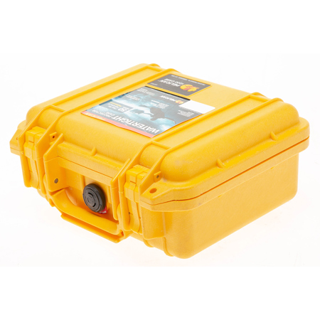 Used Pelican 1200 Hard Case - Yellow, NO FOAM SKU#1729837 - Adorama