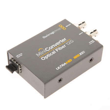Used Blackmagic Design Mini Converter Optical Fiber 12G CONVMOF12G