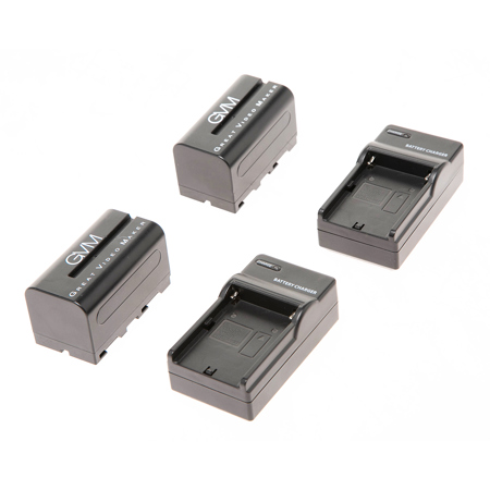 Used GVM NP-F750 4400mAh Batteries with Travel Chargers (Set of 2 ...