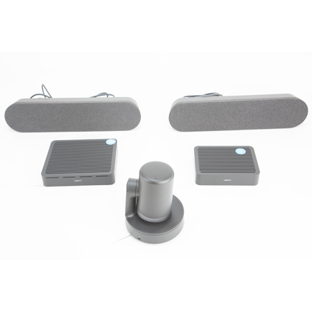 Used Logitech Rally Plus UHD 4K Conference Camera System, Dual-Speakers ...