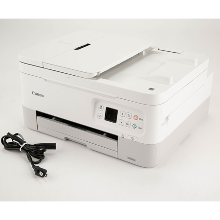 Used Canon PIXMA TR7020a Wireless All-In-One Inkjet Color Printer, White