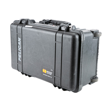 Used Pelican 1510 On Watertight Hard Case with Padded Dividers & Wheels ...