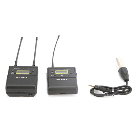Used Sony Sony UWP-D21 Camera-Mount Omni Lavalier Microphone System, 25UC: 536 to 608MHz