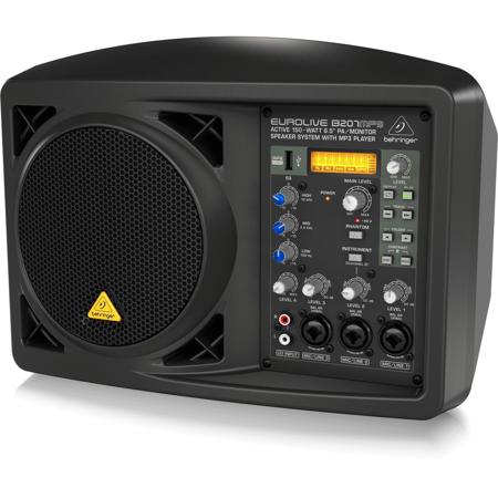 Used Behringer Eurolive B207MP3 Active 150W 6.5" Powered PA/Monitor ...