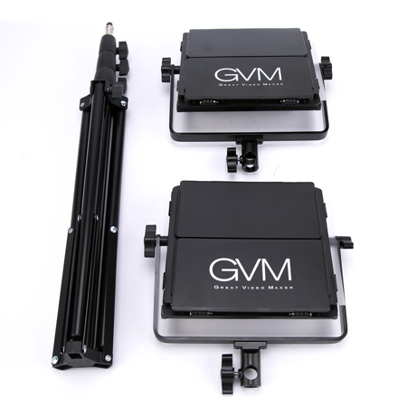 Used GVM 800D 40W Bi-Color RGB Studio Soft LED Panel 2-Light Kit - SKU ...