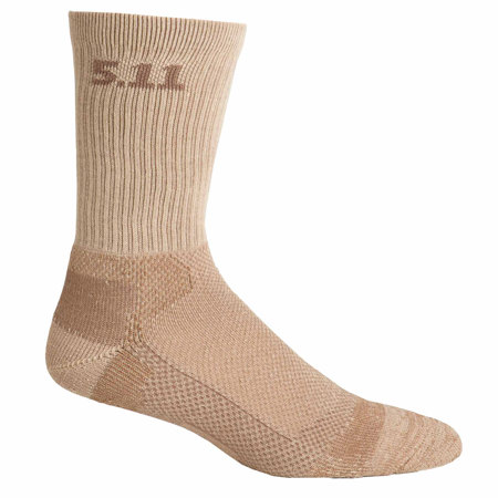 5.11 Tactical Level I 6" Socks, Large, Coyote 59047-120-L - Adorama