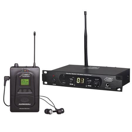 Audio 2000s AWM6304U Professional UHF Wireless In-Ear Monitoring System ...